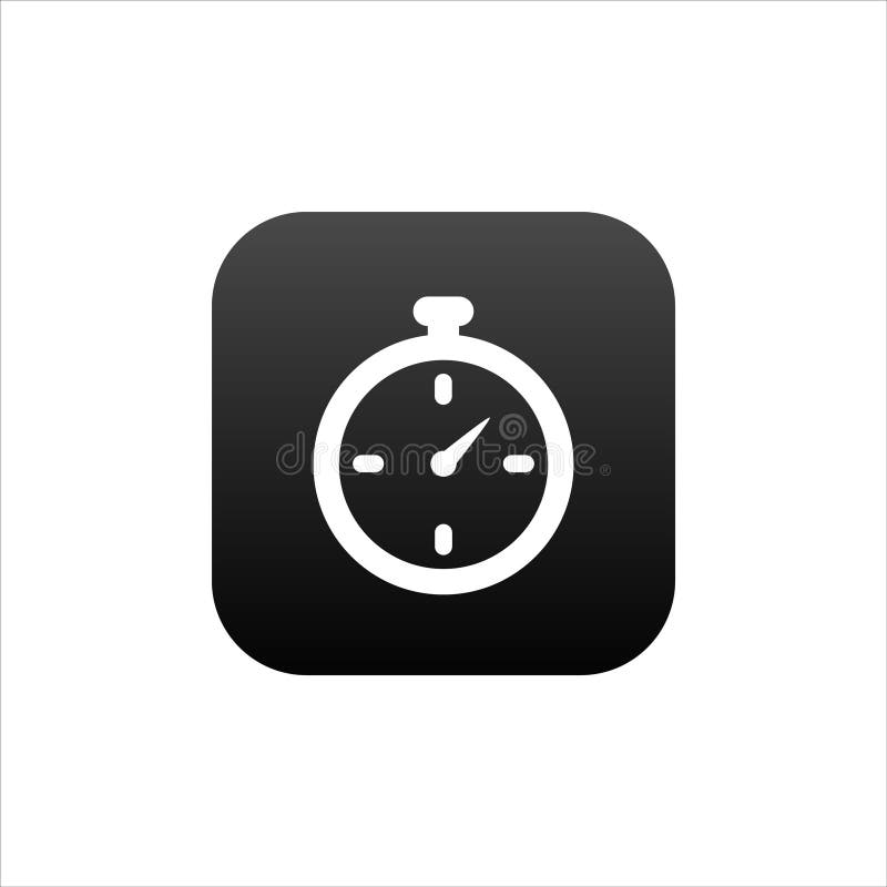 Modern Application for Clock on Mobile Phone. Watch Realism Icon. Stock ...