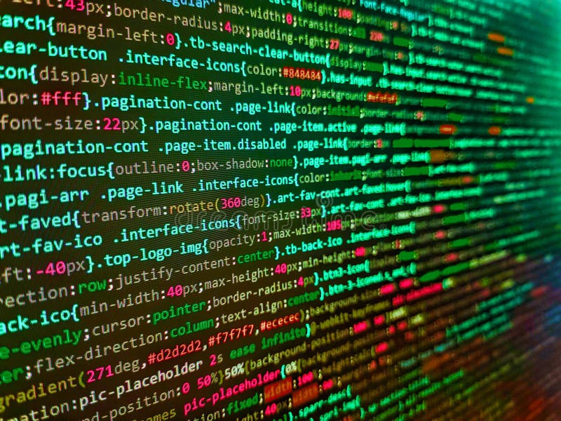 Modern Application Source Abstract Algorithm Concept Hi Tech Modern Screen Of Data Digits And