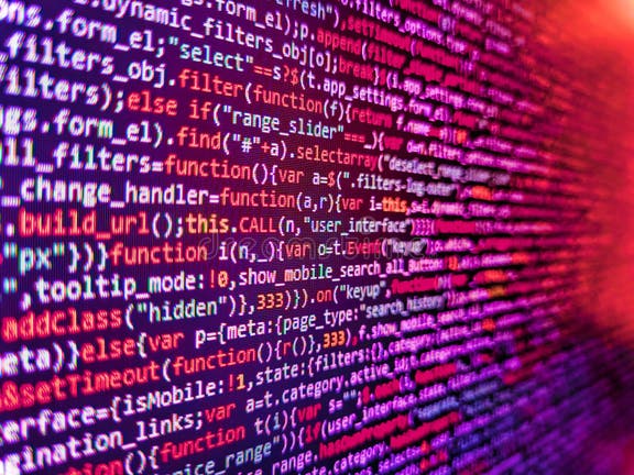 Modern Application Source Abstract Algorithm Concept Shallow Depth Of Field Selective Focus