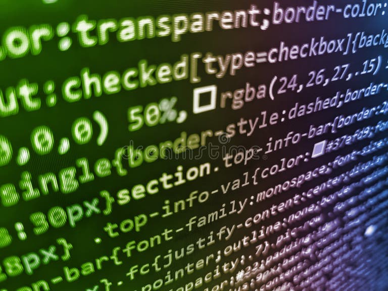 Modern Application Young Business Crew Working With Startup Programming Code Screen Of