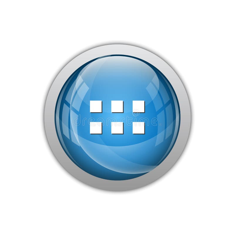 Modern Apps 6 Grid Menu Icon Button Logo Stock Vector - Illustration of ...