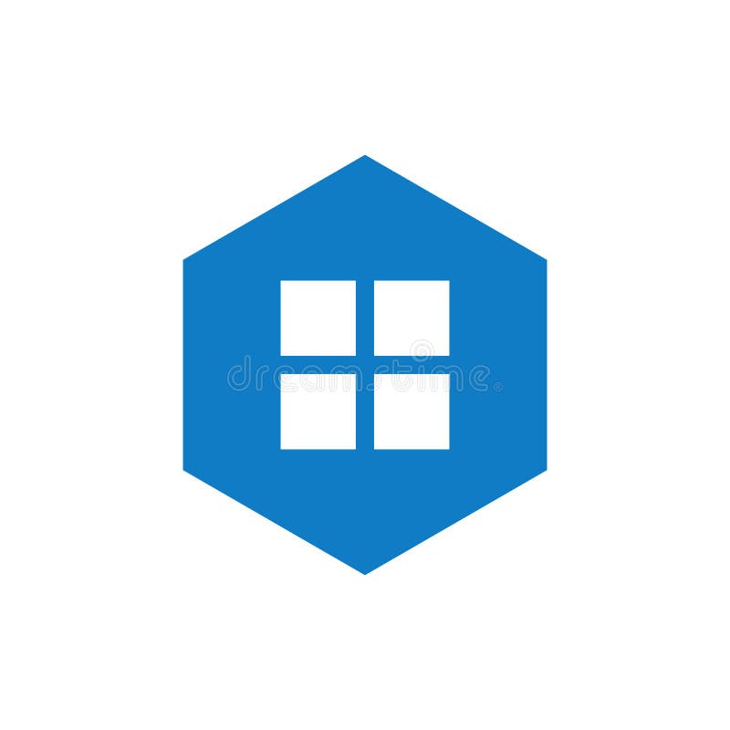 Modern Apps 4 Grid Menu Icon Button Logo Stock Vector - Illustration of ...