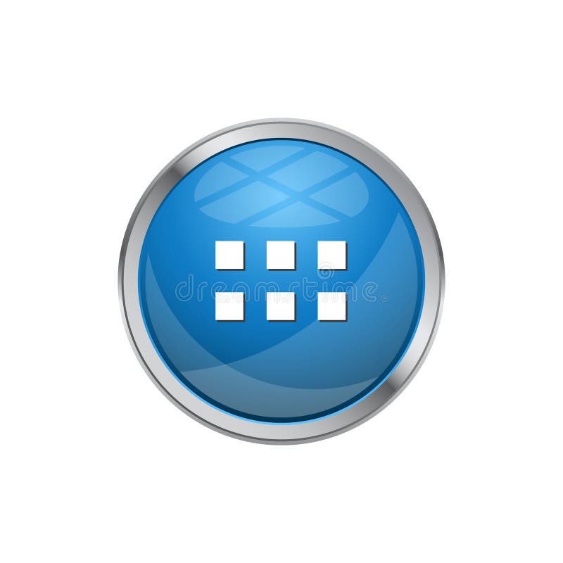 Modern Apps 4 Grid Menu Icon Button Logo Stock Vector - Illustration of ...