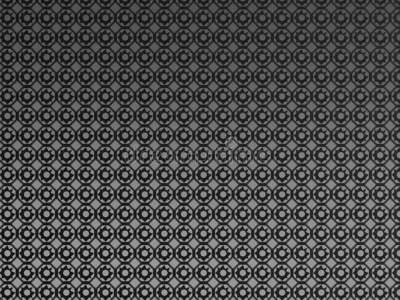 Modern Arab Pattern Over Blue Background Stock Illustration ...