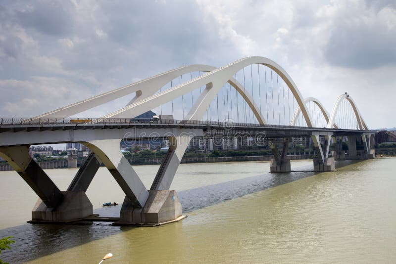 Modern arch bridge stock photo. Image of design, bridge - 33345516