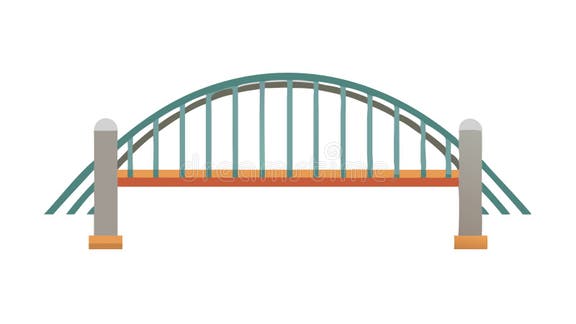 Modern Arch Bridge Vector Icon â€ Infrastructure Urban Design, Vector ...