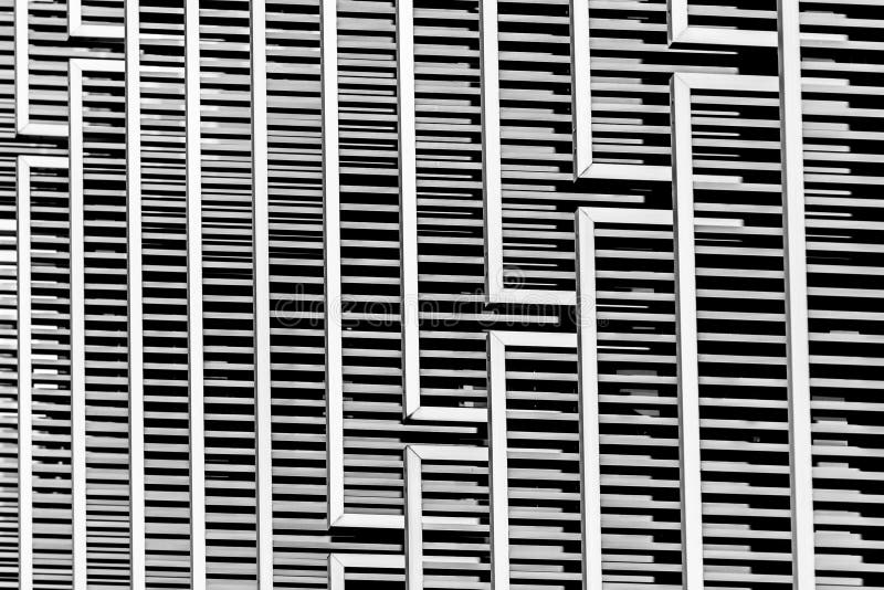 Modern Architectural Abstract. Geometric Design in Black and White ...