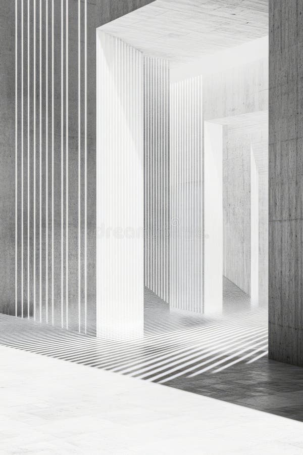 Modern Architectural Abstract with Light and Shadow Patterns in ...
