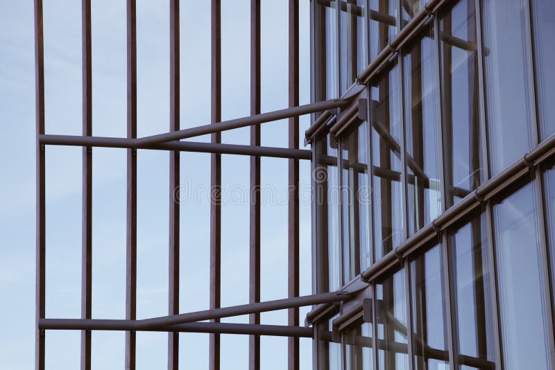 Modern Architectural Background with Building Facade Frameworks Stock ...