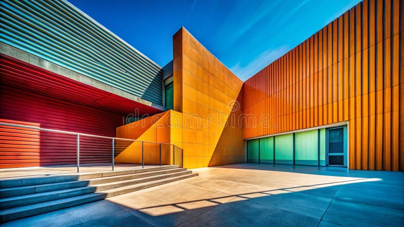 Modern Architectural Border Design Geometric Lines and Shadow Play for ...
