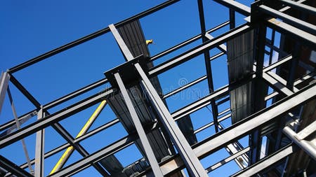 Modern Architectural Building Construction Techniques Stock Image ...