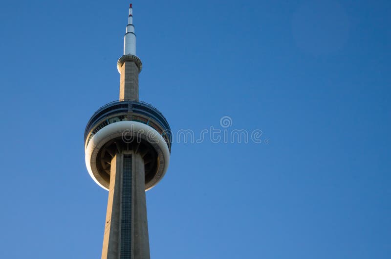 Modern Architectural Building Detail - a Tower on a Clear Blue Sky ...