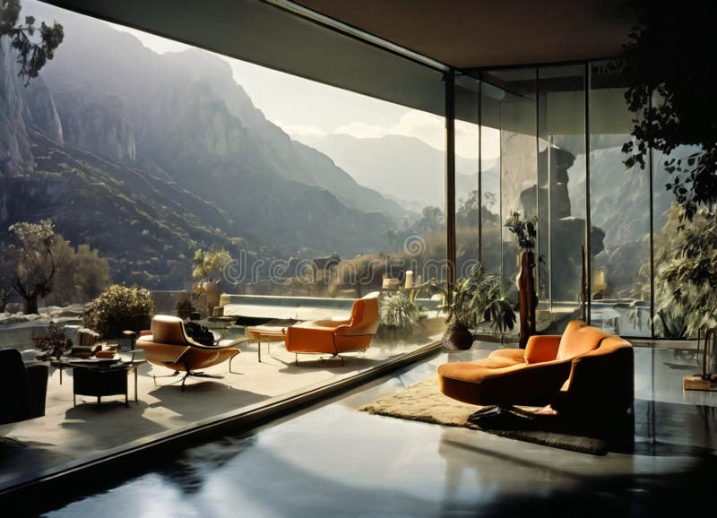 Modern Architectural Building with Large Glass Windows Stock ...