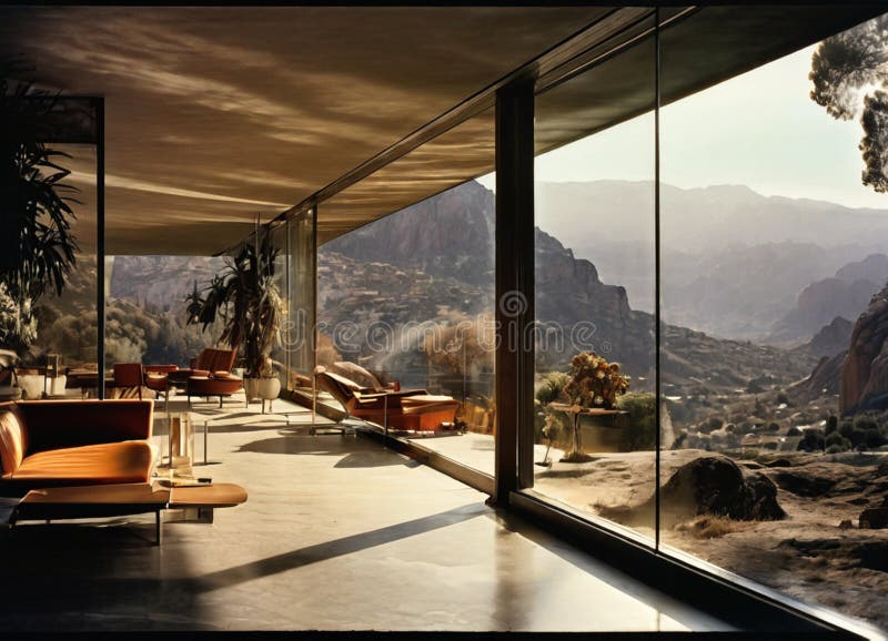 Modern Architectural Building with Large Glass Windows Stock ...