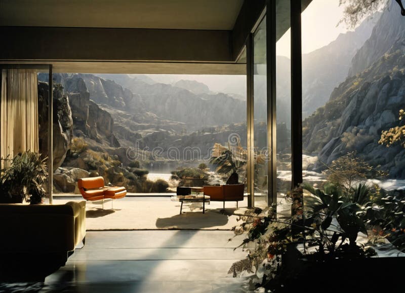 Modern Architectural Building with Large Glass Windows Stock ...