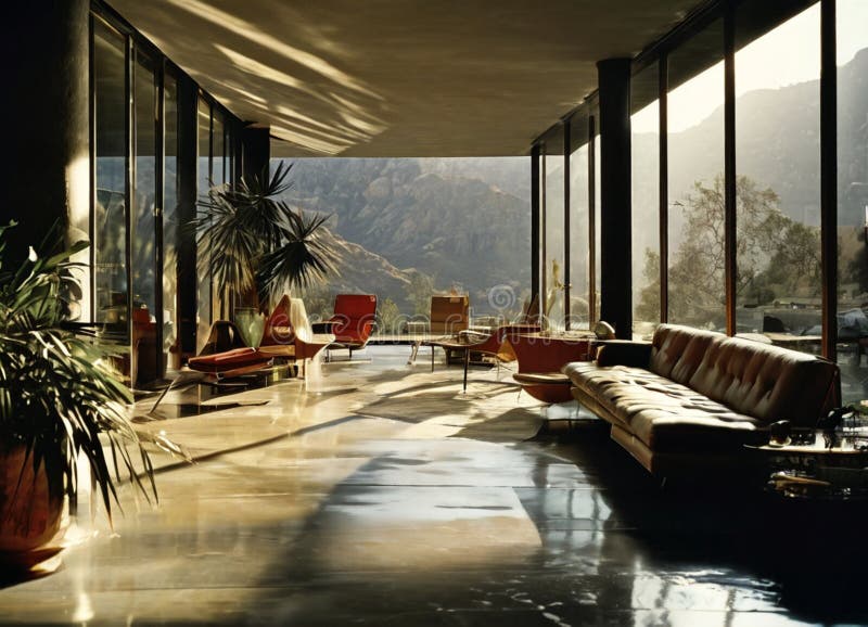 Modern Architectural Building with Large Glass Windows Stock ...