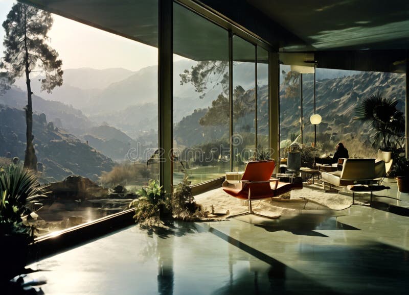 Modern Architectural Building with Large Glass Windows Stock ...