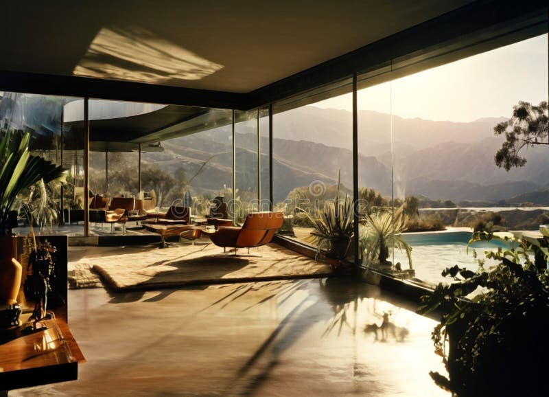 Modern Architectural Building with Large Glass Windows Stock ...