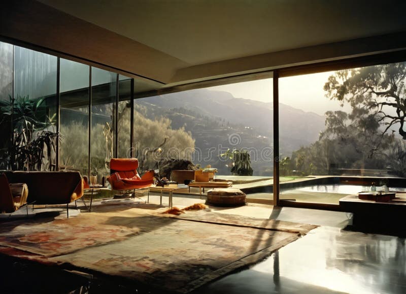 Modern Architectural Building with Large Glass Windows Stock ...