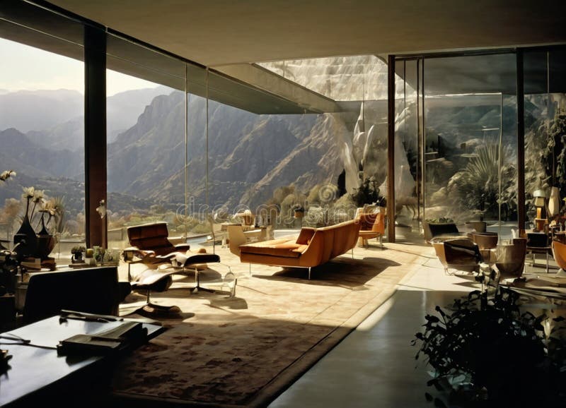 Modern Architectural Building with Large Glass Windows Stock ...