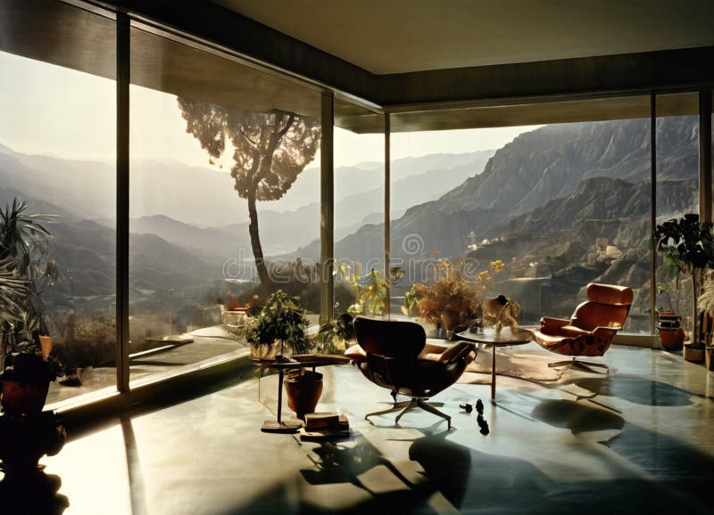 Modern Architectural Building with Large Glass Windows Stock ...