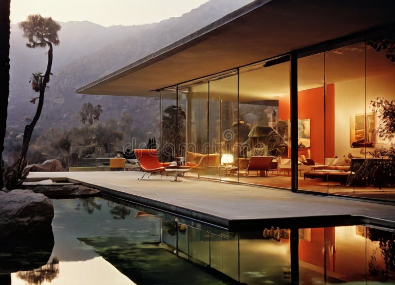 Modern Architectural Building with Large Glass Windows Stock ...