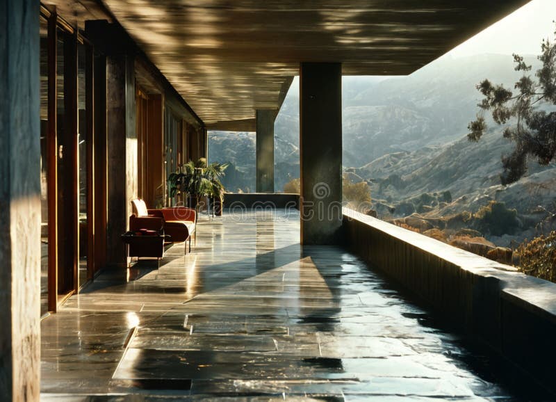 Modern Architectural Building with Large Glass Windows Stock ...