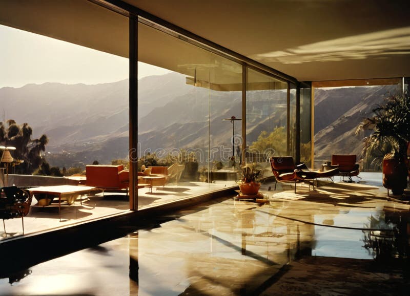 Modern Architectural Building with Large Glass Windows Stock ...