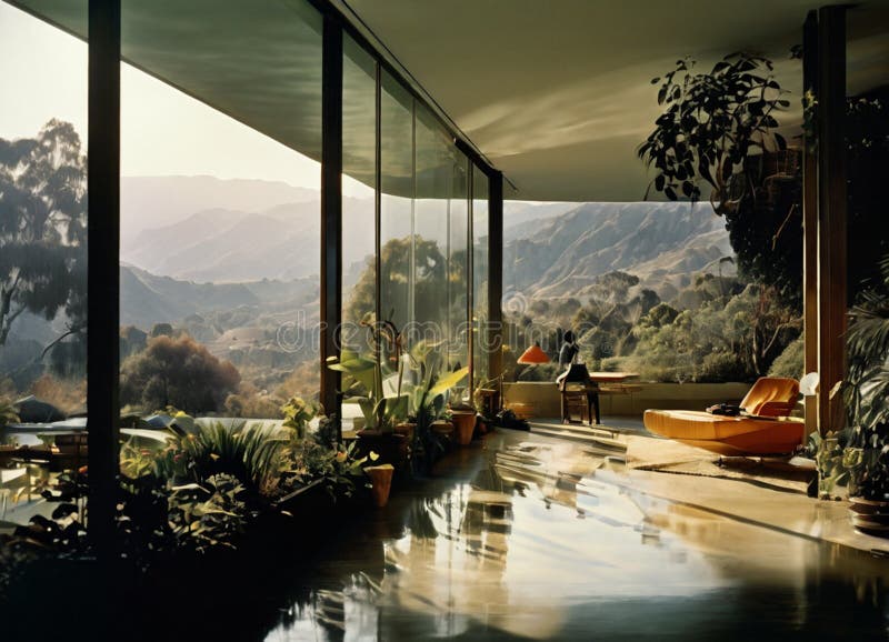 Modern Architectural Building with Large Glass Windows Stock ...