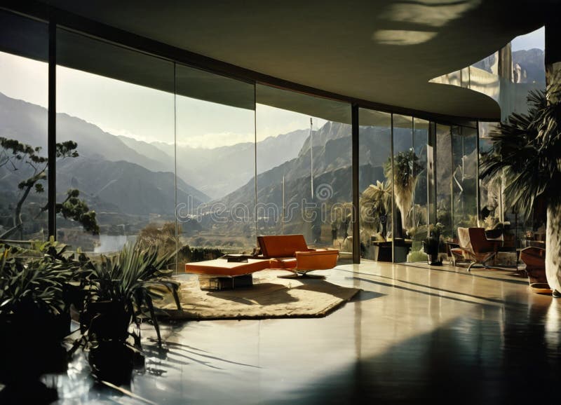 Modern Architectural Building with Large Glass Windows Stock ...