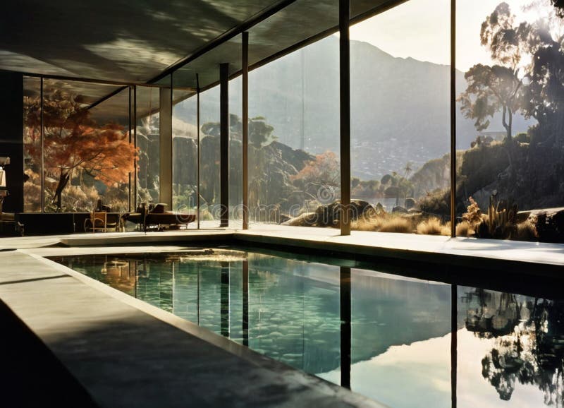 Modern Architectural Building with Large Glass Windows Stock ...