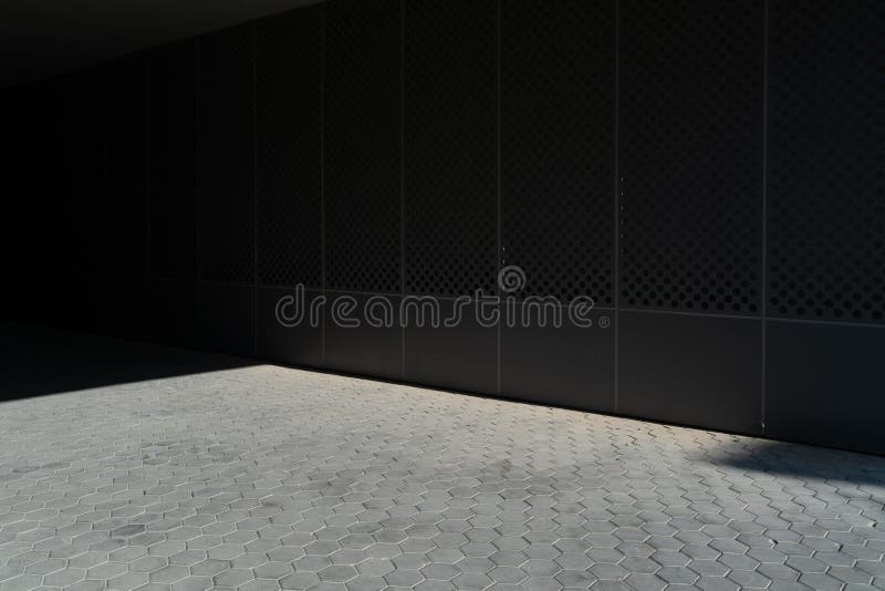 Modern Architectural Building in Shadow Stock Image - Image of ...
