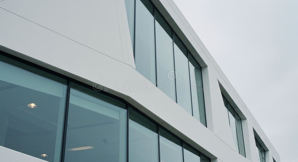 Modern Architectural Building with a Sleek Design Featuring Large ...