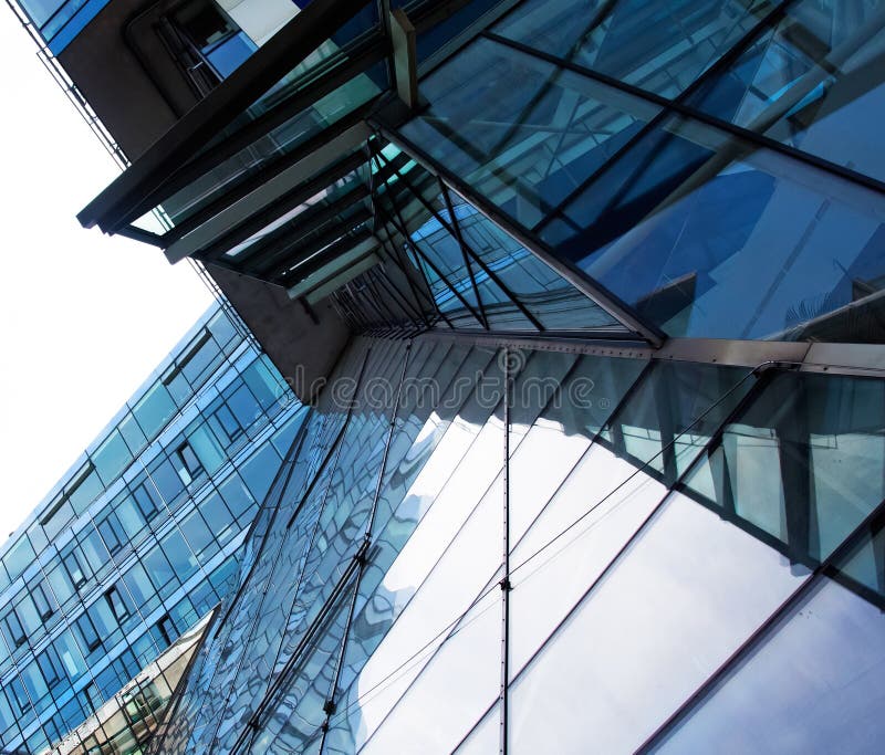 Modern Architectural Building in the Sunlight Stock Image - Image of ...