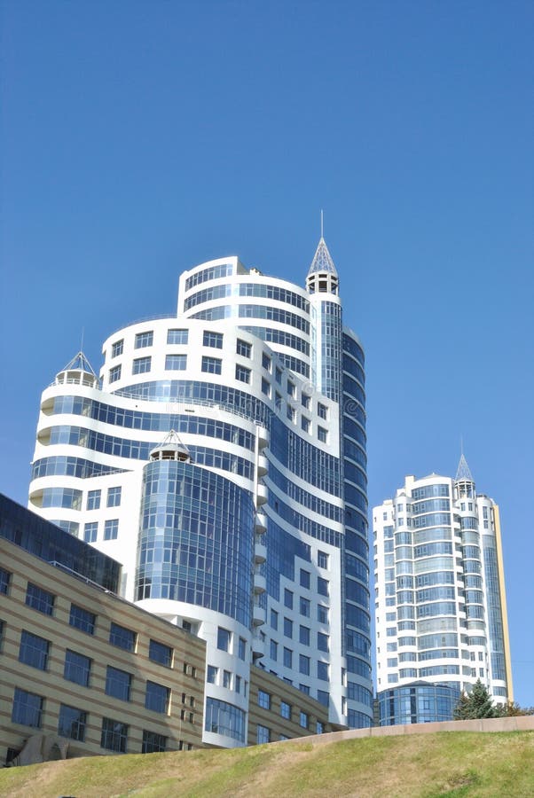 The Modern Architectural Complex Stock Photo - Image of house, building ...