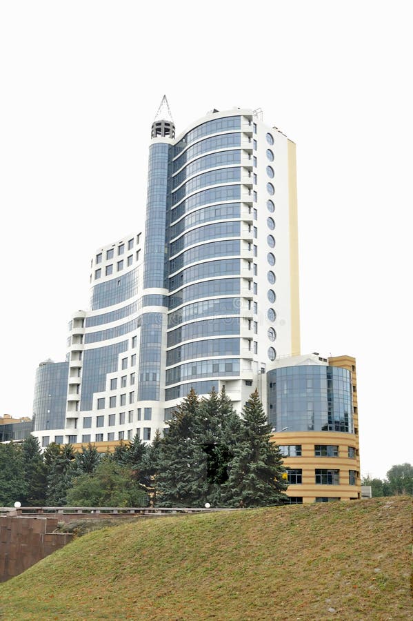 The Modern Architectural Complex Stock Image - Image of town, house ...