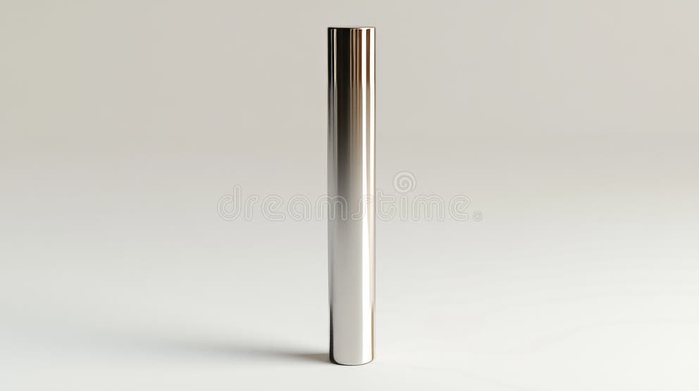 Modern Architectural Design As Represented by a Sleek Silver Cylinder ...