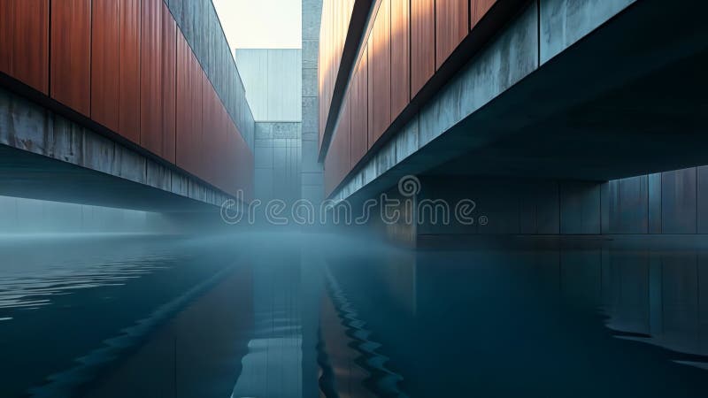 Modern Architectural Design with Cantilevered Concrete and Metal ...