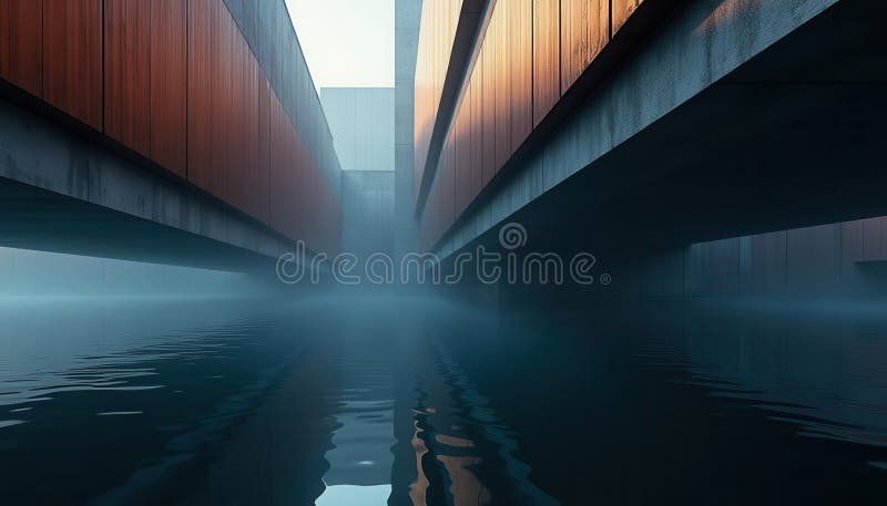 Modern Architectural Design with Cantilevered Concrete and Metal ...