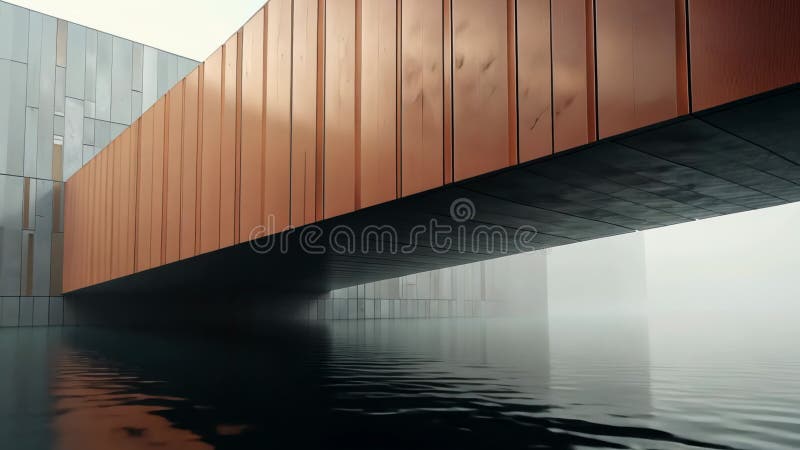 Modern Architectural Design with Cantilevered Concrete and Metal ...