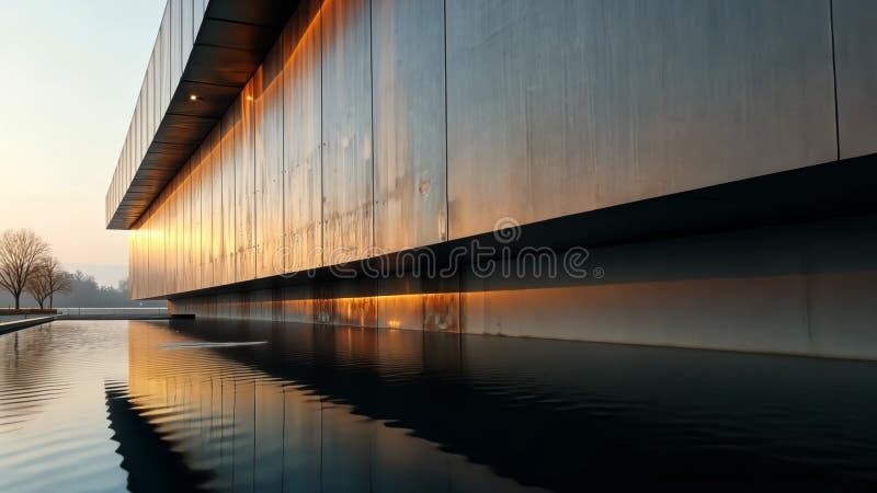 Modern Architectural Design with Cantilevered Concrete and Metal ...