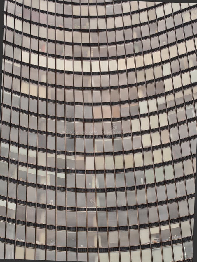 Modern Architectural Design, Concave Skyscraper Facade, Chicago Stock ...