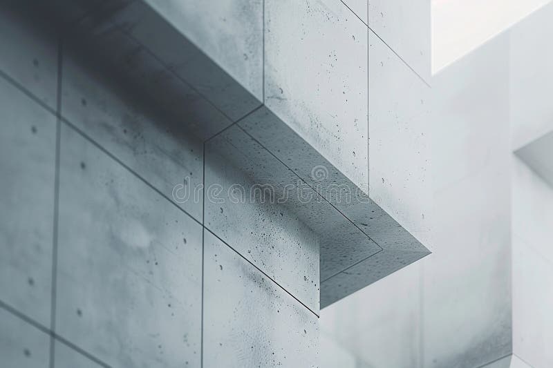 Modern Architectural Design. Concrete Walls, Abstract Patterns, Urban ...