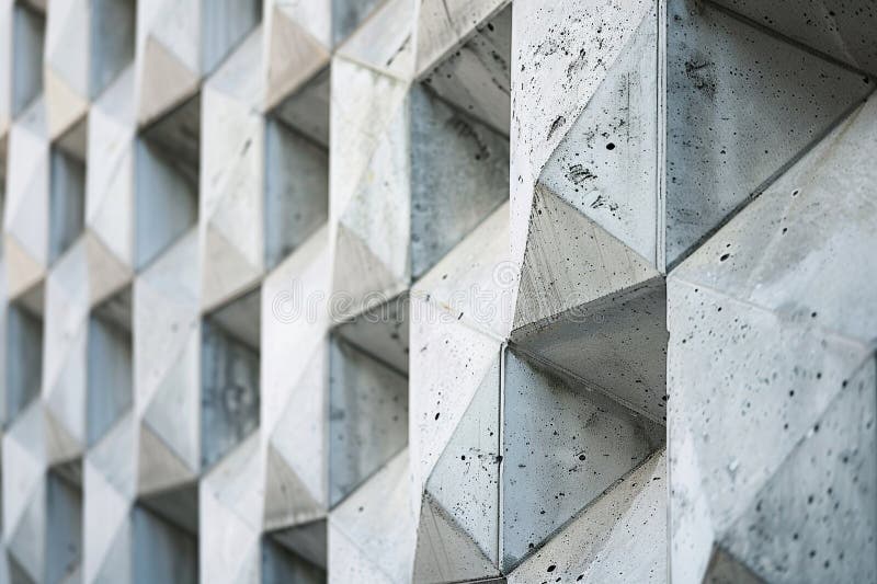 Modern Architectural Design. Concrete Walls, Abstract Patterns, Urban ...