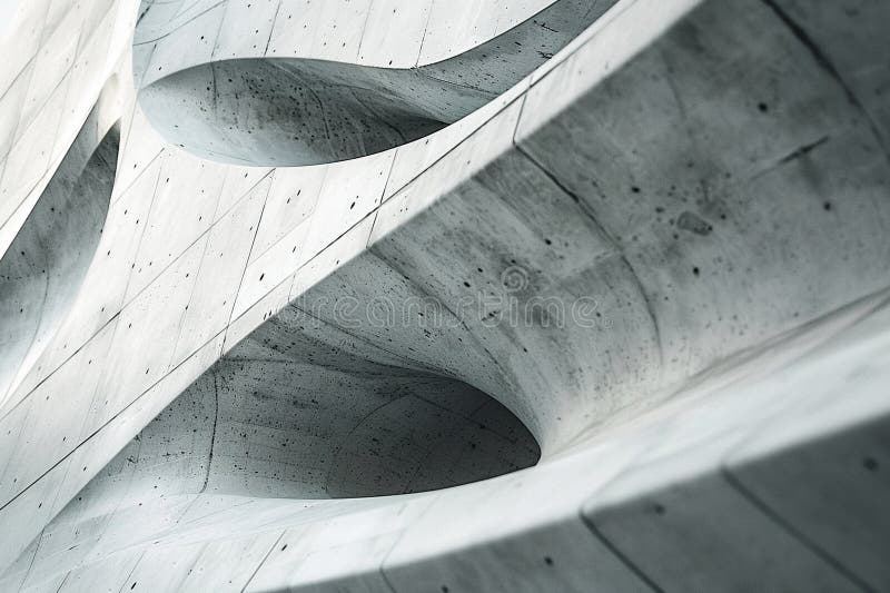 Modern Architectural Design. Concrete Walls, Abstract Patterns, Urban ...