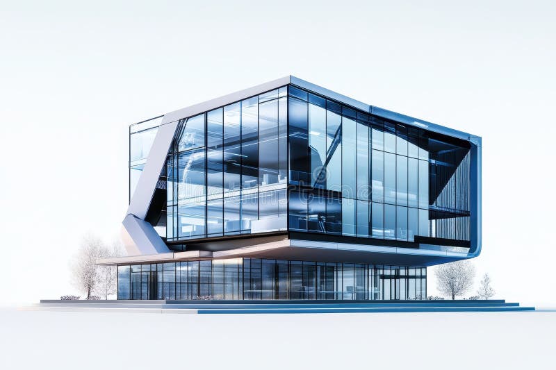 Modern Architectural Design Featuring a Glass Structure with Unique ...