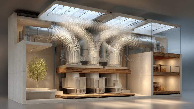 Modern Architectural Design Featuring Innovative Ventilation Systems ...