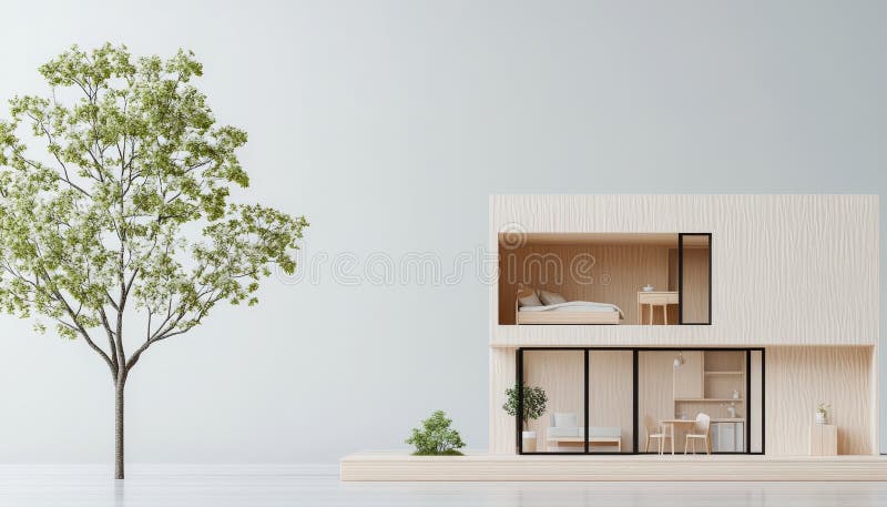 Modern Architectural Design Featuring a Minimalist Living Space and ...