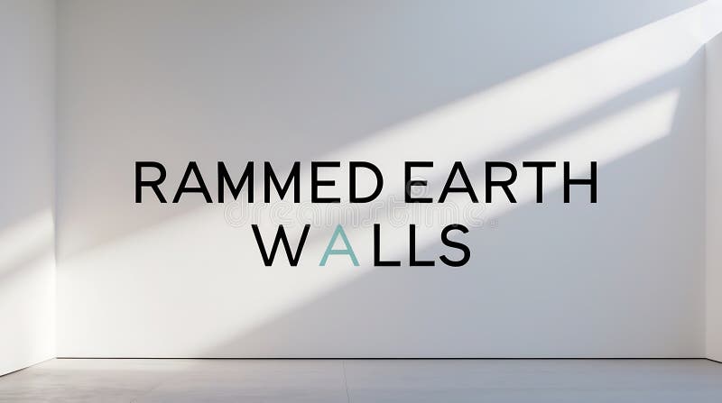 Modern Architectural Design Featuring Rammed Earth Walls with Natural ...