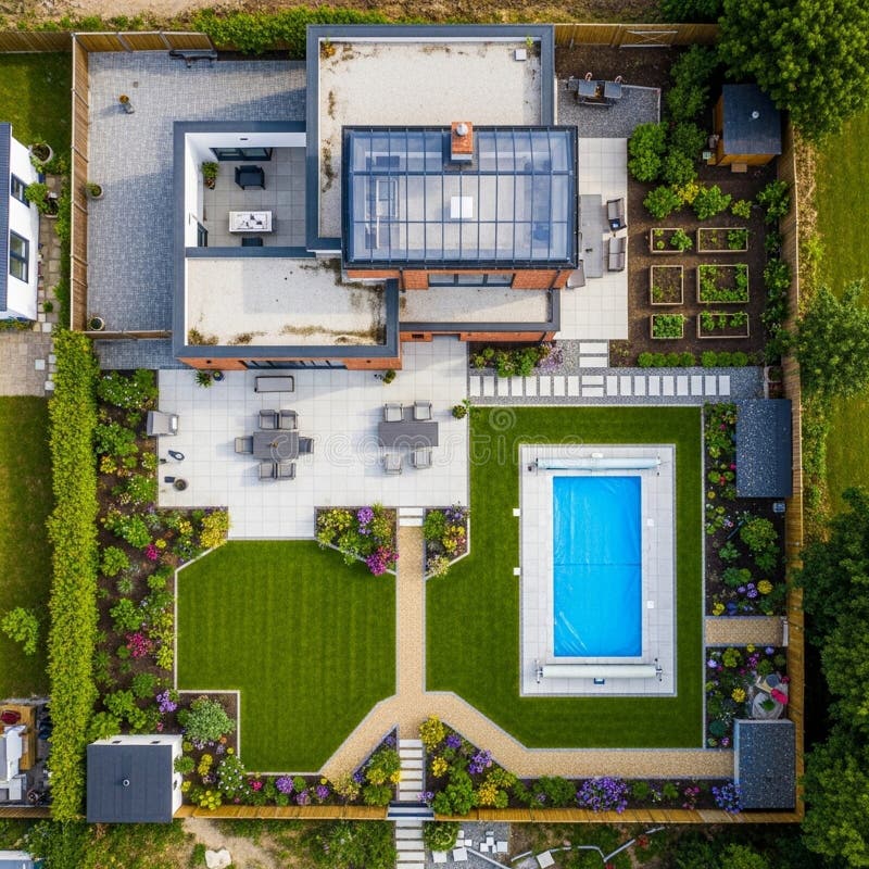 Multiple Paved Patio Areas Stock Illustrations – 4 Multiple Paved Patio ...